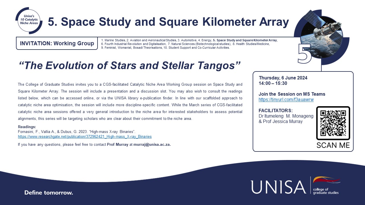 Catalytic niche area working group session: 'The evolution of stars and stellar tangos'